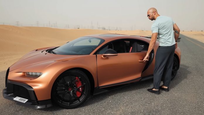 Gold Bugatti Chiron Pur Sport Is Andrew Tate's $3.6 Million Flex