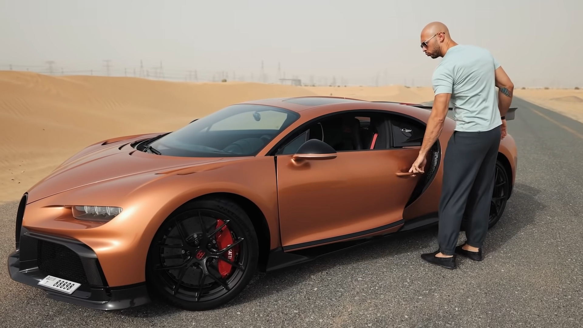 Gold Bugatti Chiron Pur Sport Is Andrew Tates 3 6 Million Flex