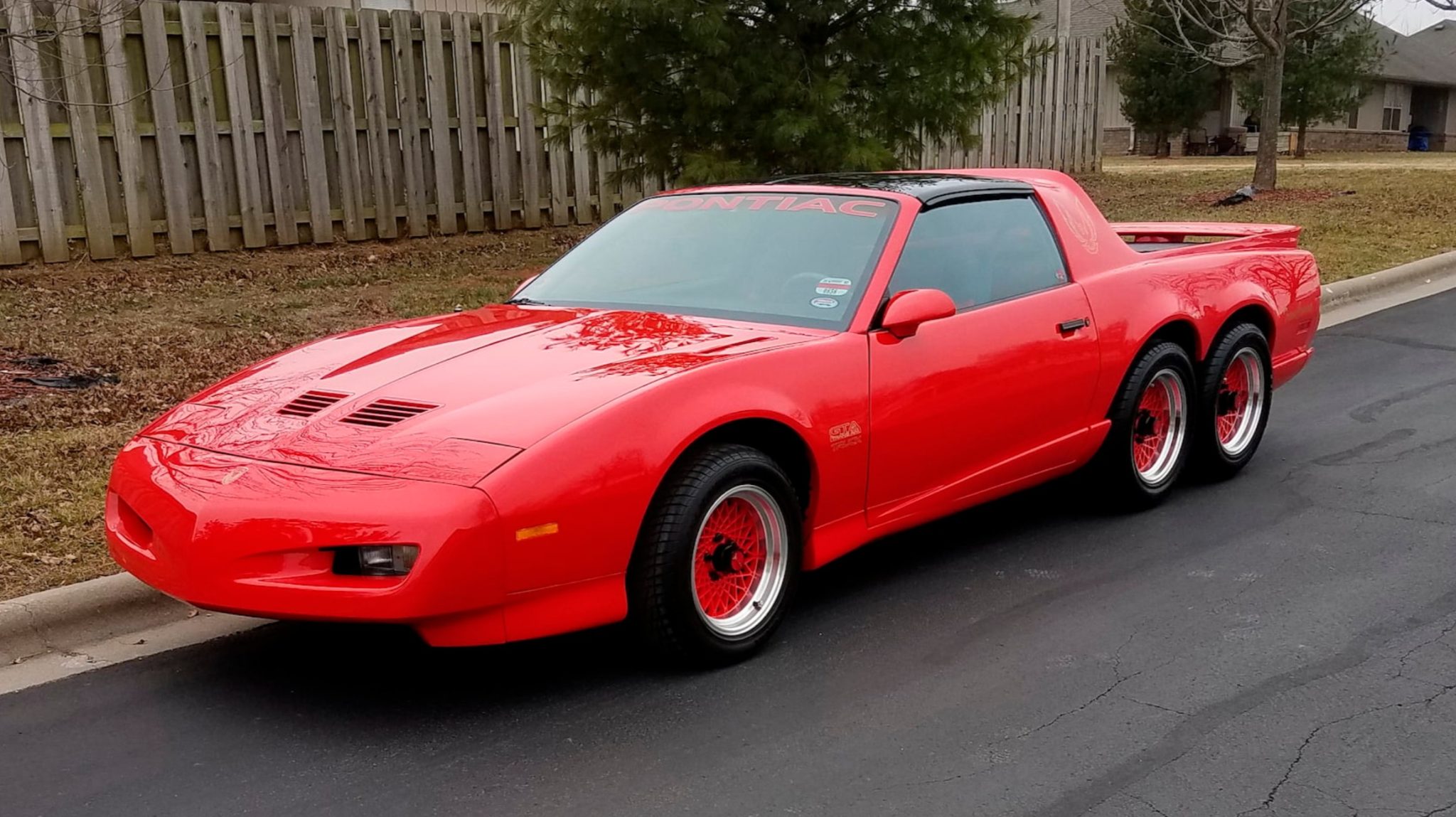 Pontiac Trans Am Pickup Truck Called "Trans Camino" Has Six Wheels of Fury