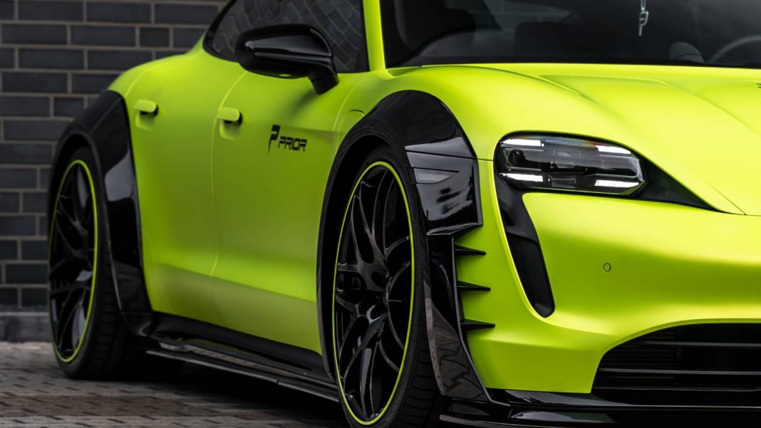 Porsche Taycan Turbo Gets Widebody Kit from Prior Design, Looks Like a ...