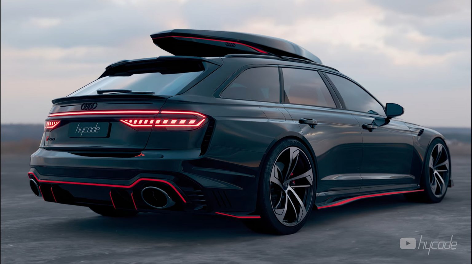 RS8 Avant Super-Wagon Rendering by Hycade Combines the Best of Audi