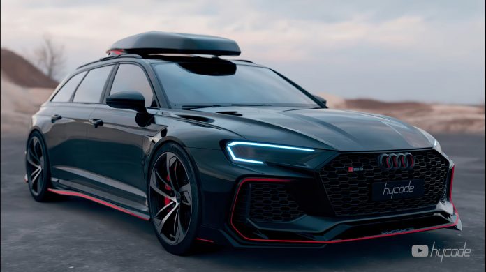 RS8 Avant Super-Wagon Rendering by Hycade Combines the Best of Audi