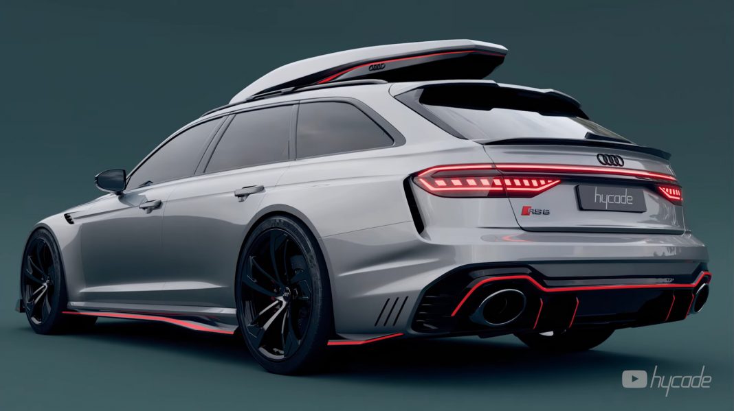 RS8 Avant Super-Wagon Rendering by Hycade Combines the Best of Audi