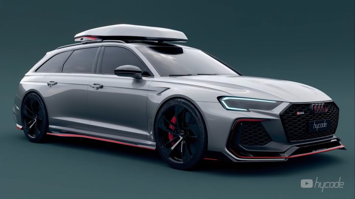 RS8 Avant Super-Wagon Rendering by Hycade Combines the Best of Audi