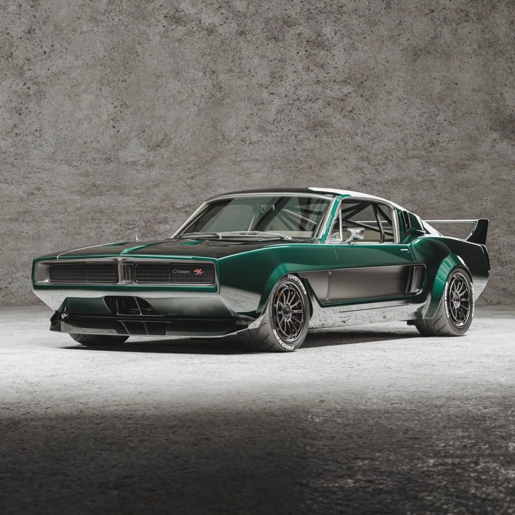 Classic Dodge Charger Mixed With Mustang Fastback Looks Like the 1968 ...