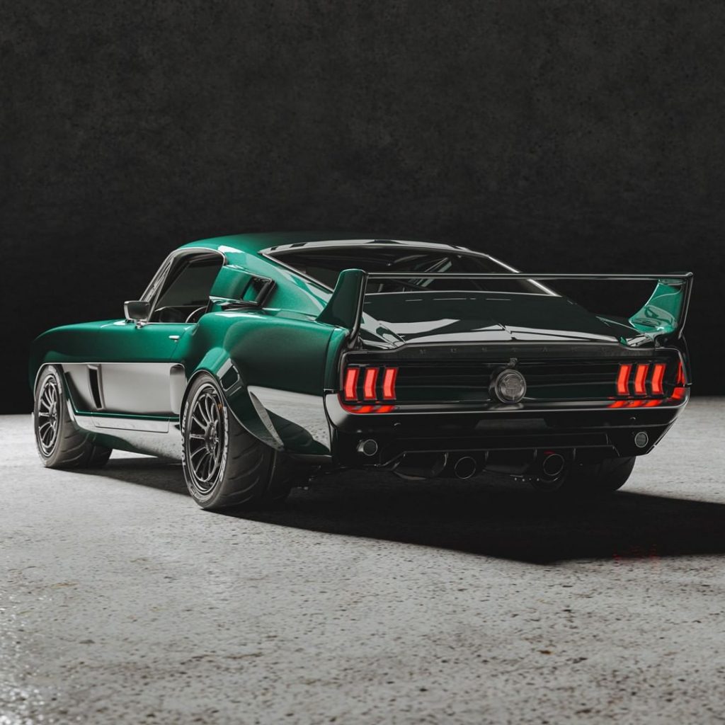 Classic Dodge Charger Mixed With Mustang Fastback Looks Like the 1968 ...