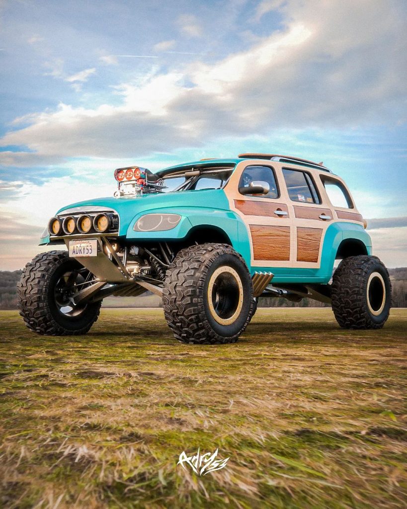 Chevy HHR Woody Wagon Is Part Monster Truck Part Beach Buggy