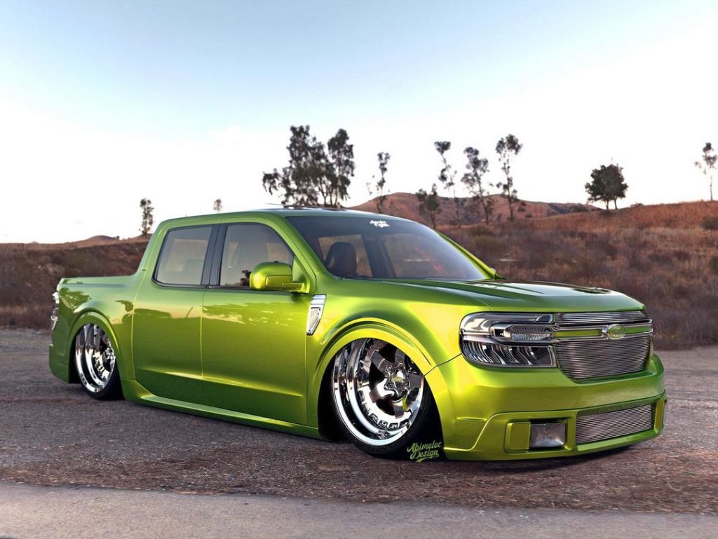 Coyote V8-Swapped Ford Maverick Gets Digitally Slammed With Lincoln ...