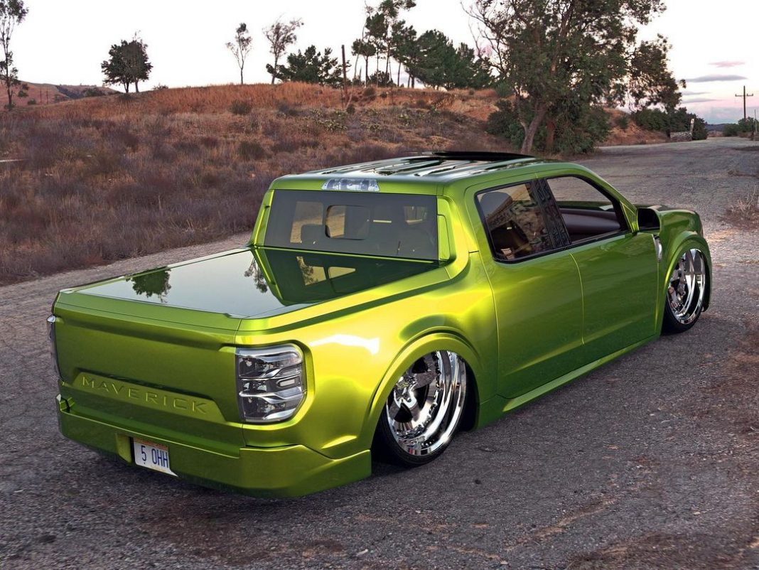 Coyote V8-Swapped Ford Maverick Gets Digitally Slammed With Lincoln ...