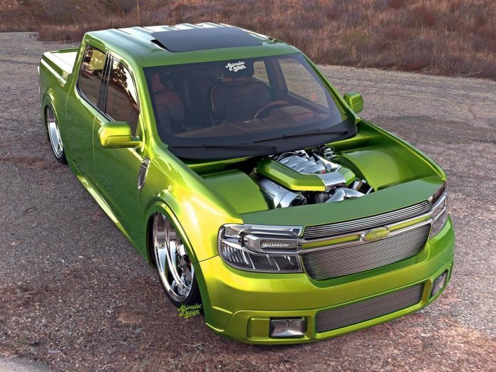 Coyote V8-Swapped Ford Maverick Gets Digitally Slammed With Lincoln ...