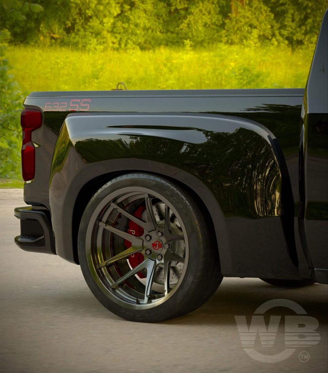 Chevy Silverado 632 SS Digital Concept Squeezes V8 Muscle into Stepside ...
