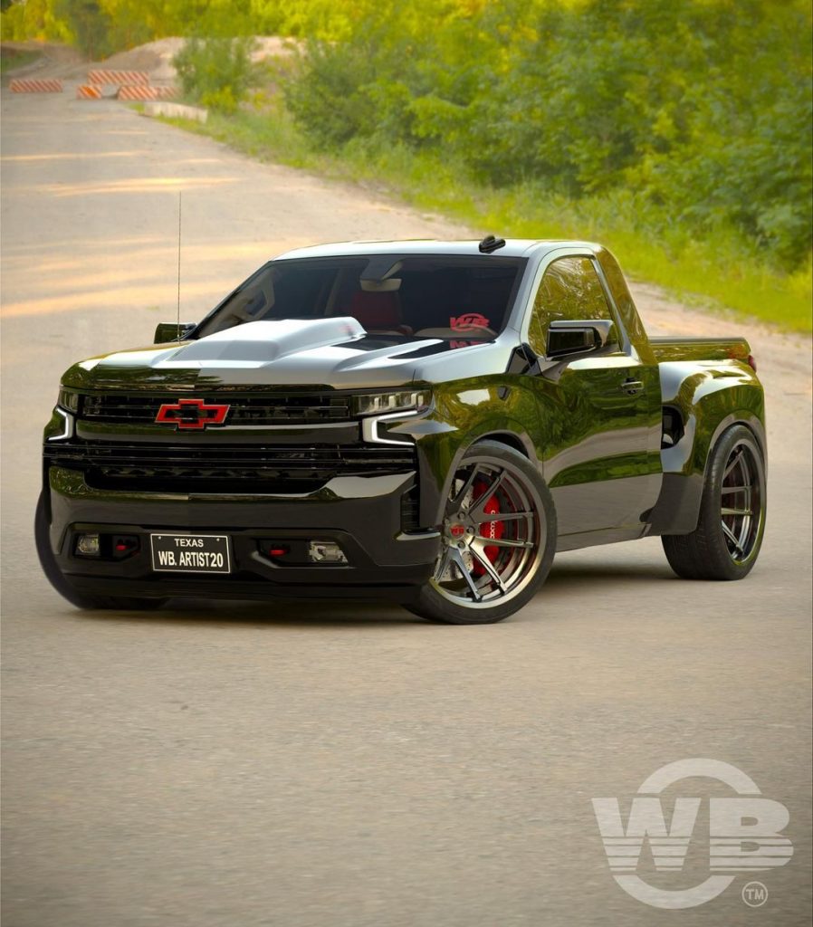 Chevy Silverado 632 SS Digital Concept Squeezes V8 Muscle into Stepside ...