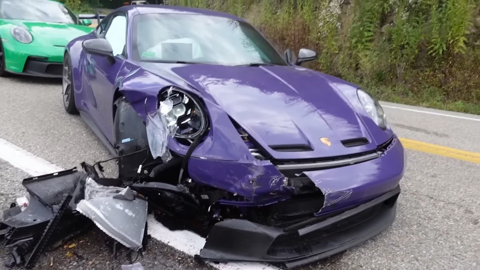 Adam LZ and Collete Davis Involved in Crash, Rare Porsche 911 GT3 Is ...