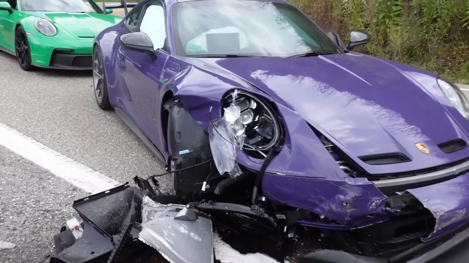 Adam LZ and Collete Davis Involved in Crash, Rare Porsche 911 GT3 Is ...
