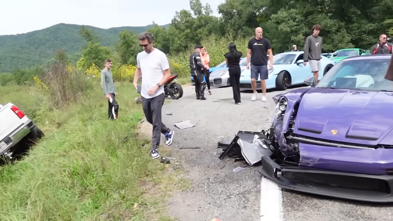 Adam LZ and Collete Davis Involved in Crash, Rare Porsche 911 GT3 Is ...