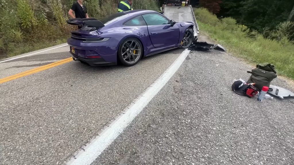 Adam LZ and Collete Davis Involved in Crash, Rare Porsche 911 GT3 Is ...
