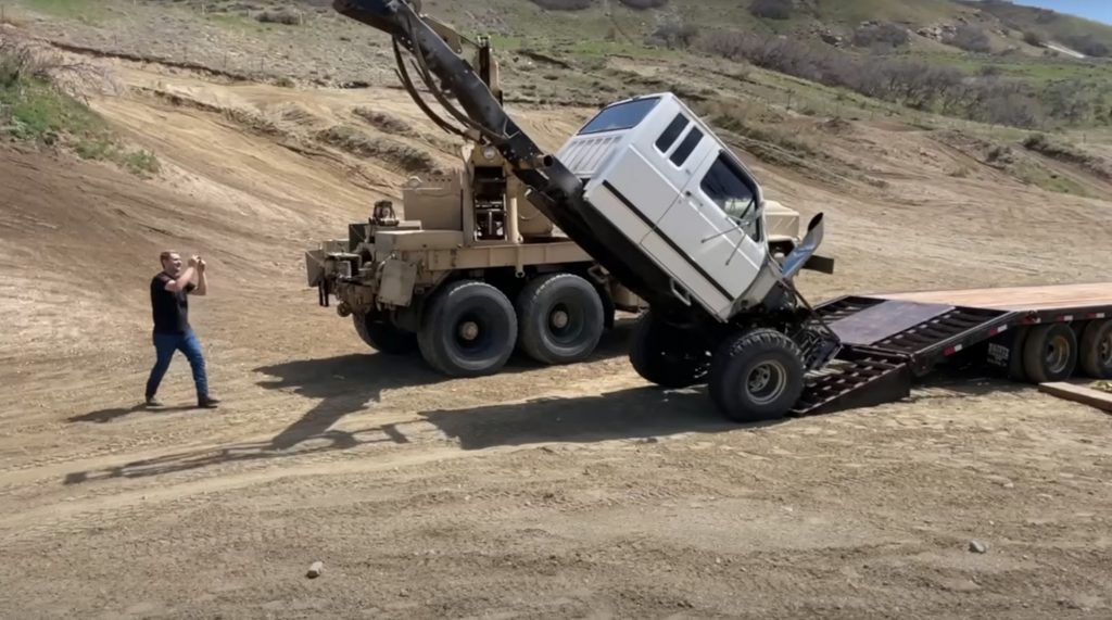 Ford F-250 Quadrually on 54-Inch Tires Getting a Forced Carolina Squat ...