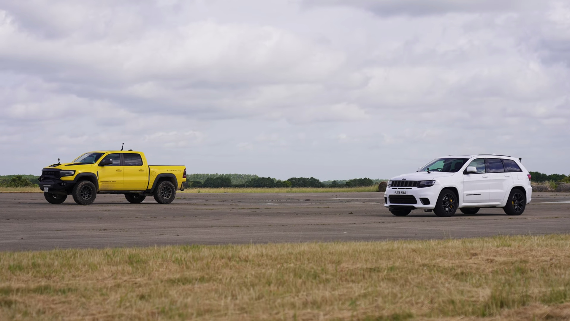 1000 HP Ram TRX Gets Spanked by Jeep Trackhawk in Surprise UK Drag Race