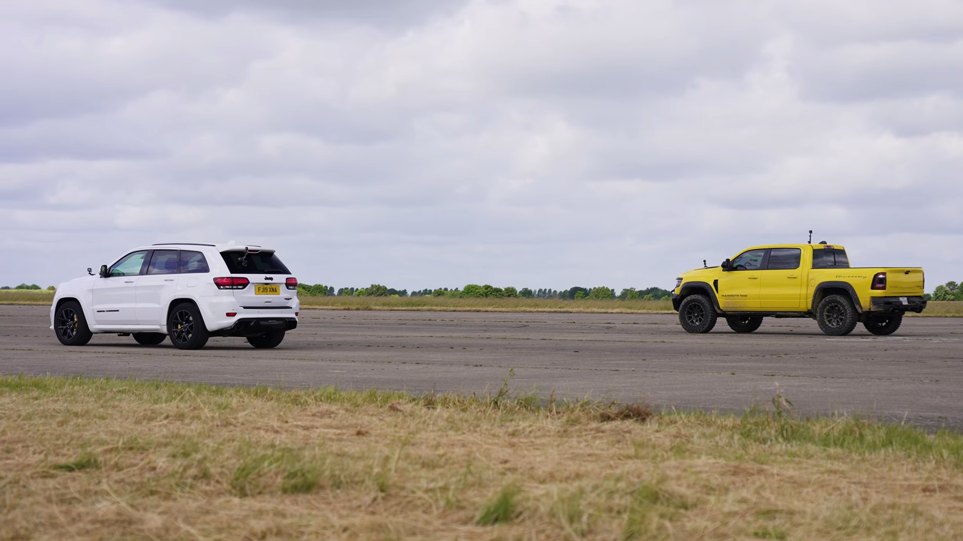 1000 HP Ram TRX Gets Spanked by Jeep Trackhawk in Surprise UK Drag Race