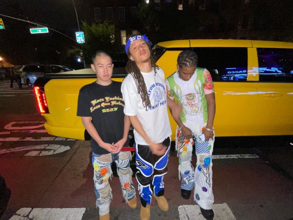 ASAP Rocky's Yellow Hummer EV Truck Spotted in New York on Custom Wheels
