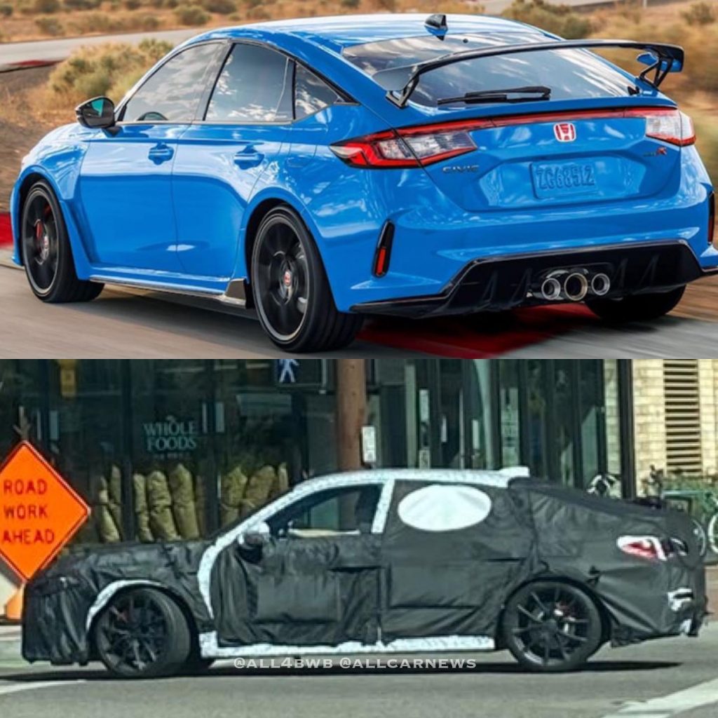 2024 Acura Integra Type S Spied Testing With Civic Type R Triple Exhaust