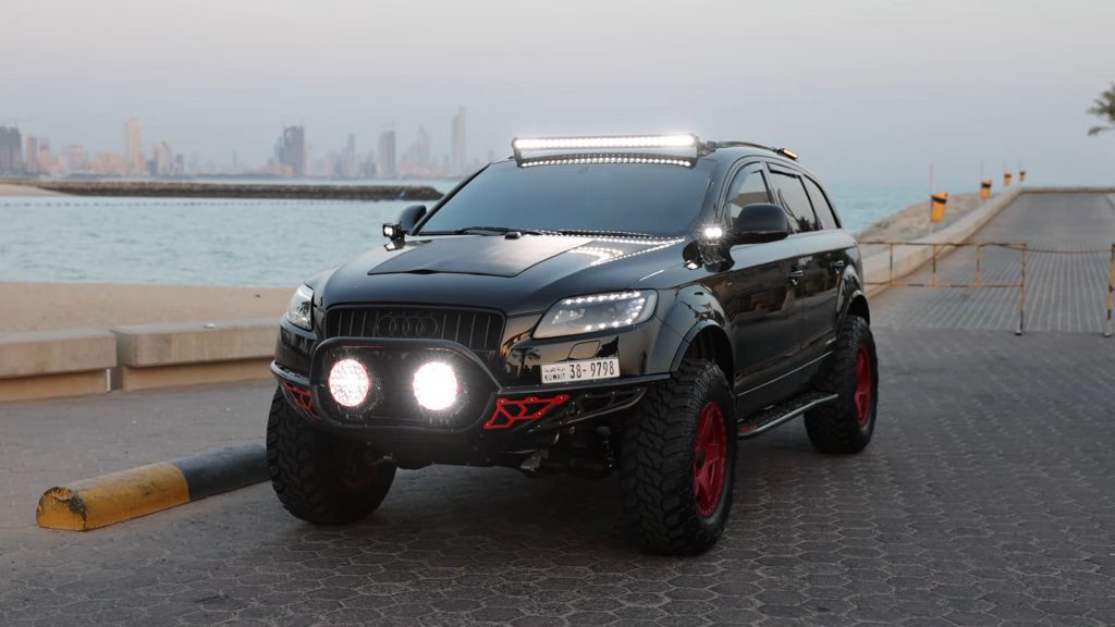 Old Audi Q7 Becomes Monster Overland SUV With Suspension Lift and 35 ...
