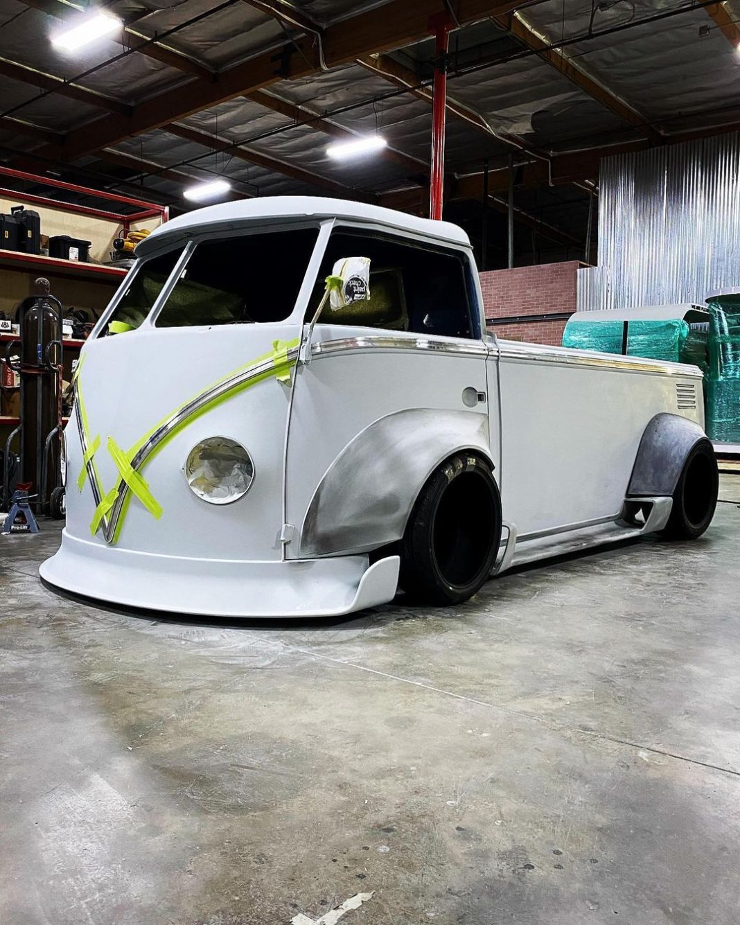 Widebody VW Bus and Pickup With RWB Look Built for SEMA 2022