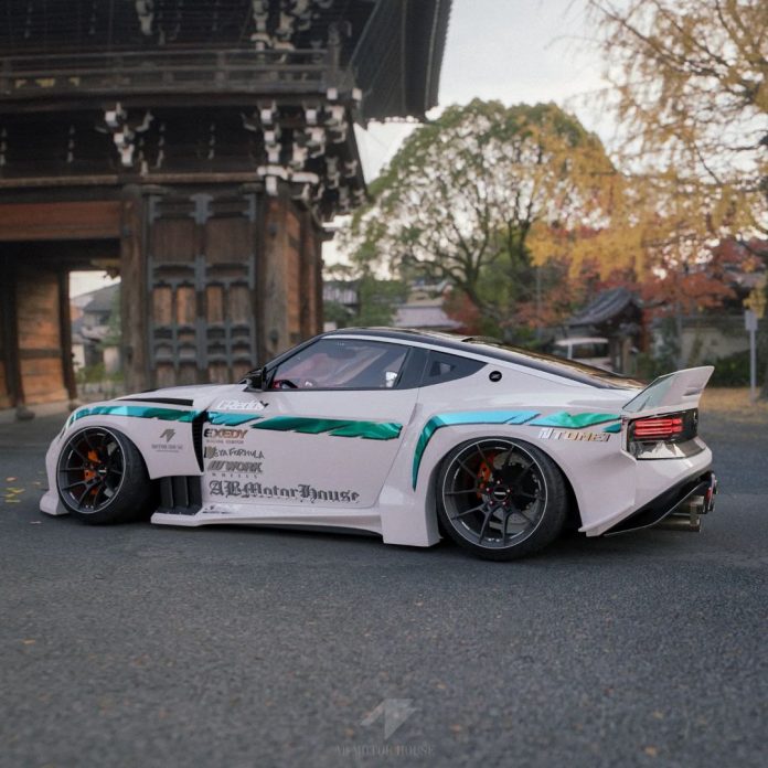 Stanced 2023 Nissan 400Z Widebody Looks Like a JDM Lighting McQueen in ...