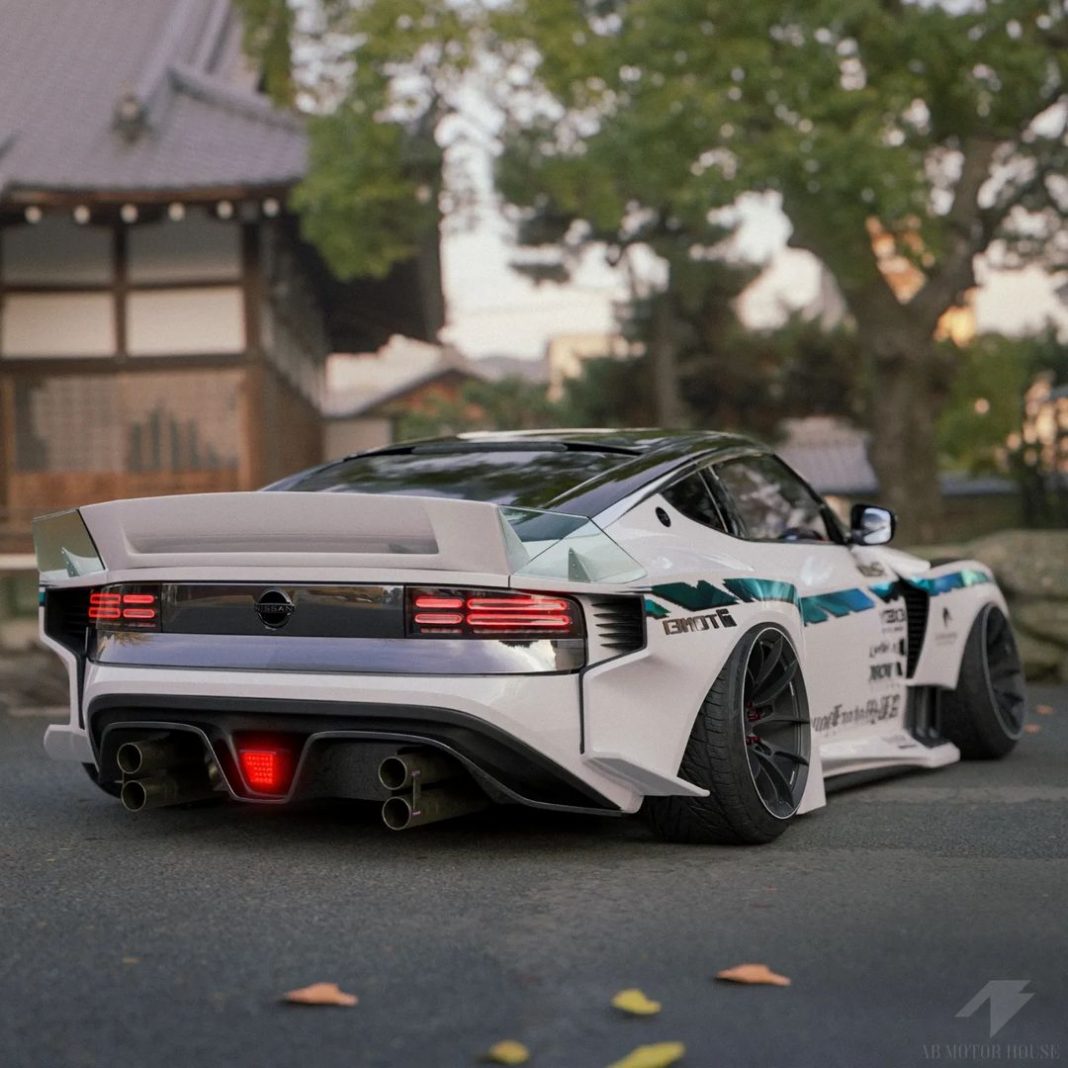 Stanced 2023 Nissan 400Z Widebody Looks Like a JDM Lighting McQueen in ...
