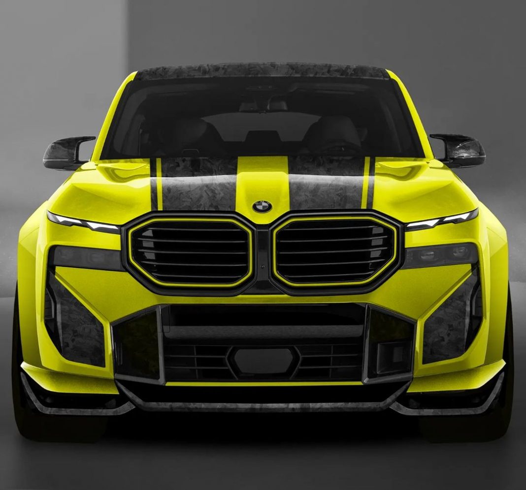 BMW XM Forged Carbon Body Kit Adds Even More Spice in Sao Paulo Yellow CGI