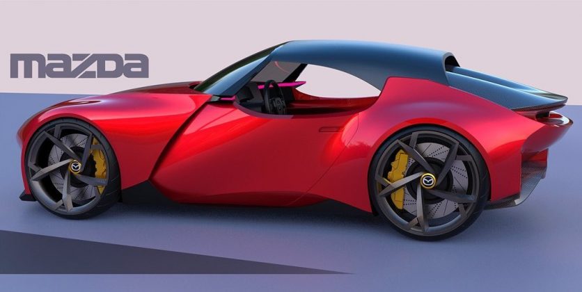 Next-Gen Electrified Mazda MX-5 Miata (NE) Shown in Artist Rendering as ...