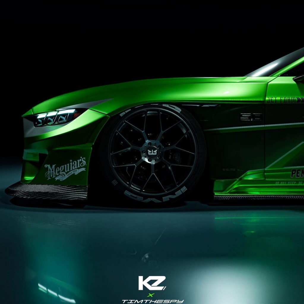 Slammed 2024 Ford Mustang "SEMA Ghost" Flexes Digital Widebody, Carbon ...