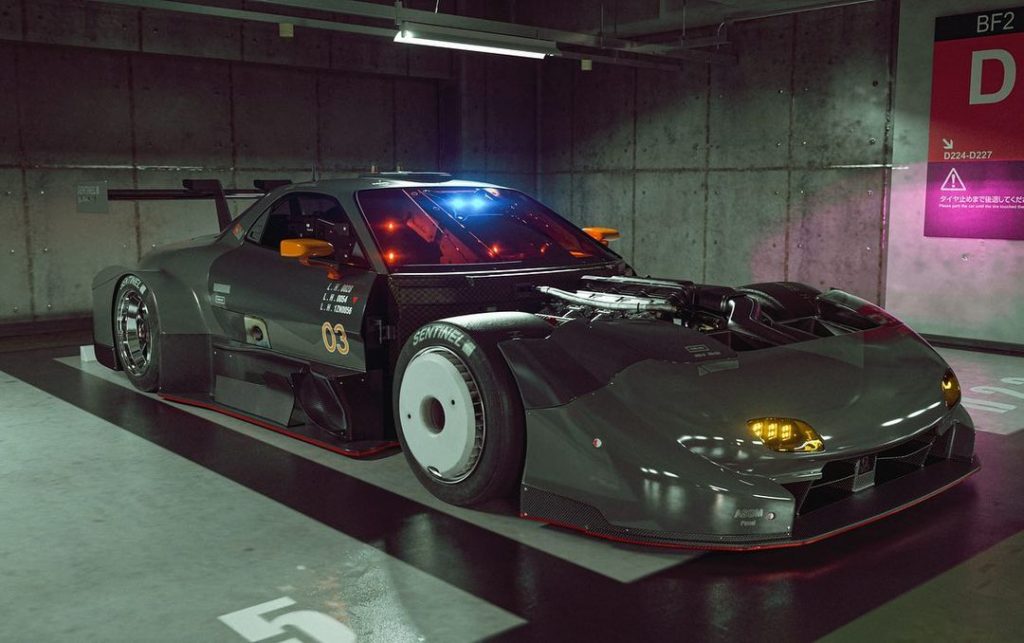Four-Rotor Mazda RX-7 "Interceptor" Unleashes JDM Mad Max in Neo Tokyo
