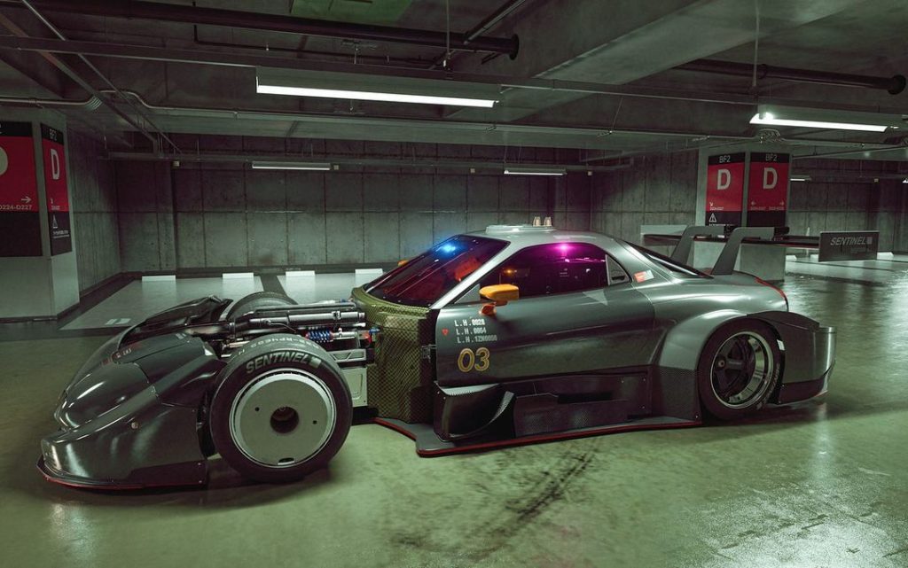 Four-Rotor Mazda RX-7 "Interceptor" Unleashes JDM Mad Max in Neo Tokyo