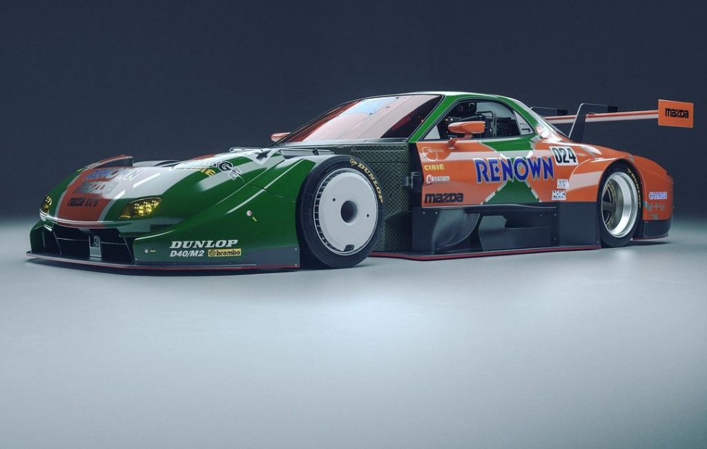 Four-Rotor Mazda RX-7 "Interceptor" Unleashes JDM Mad Max in Neo Tokyo