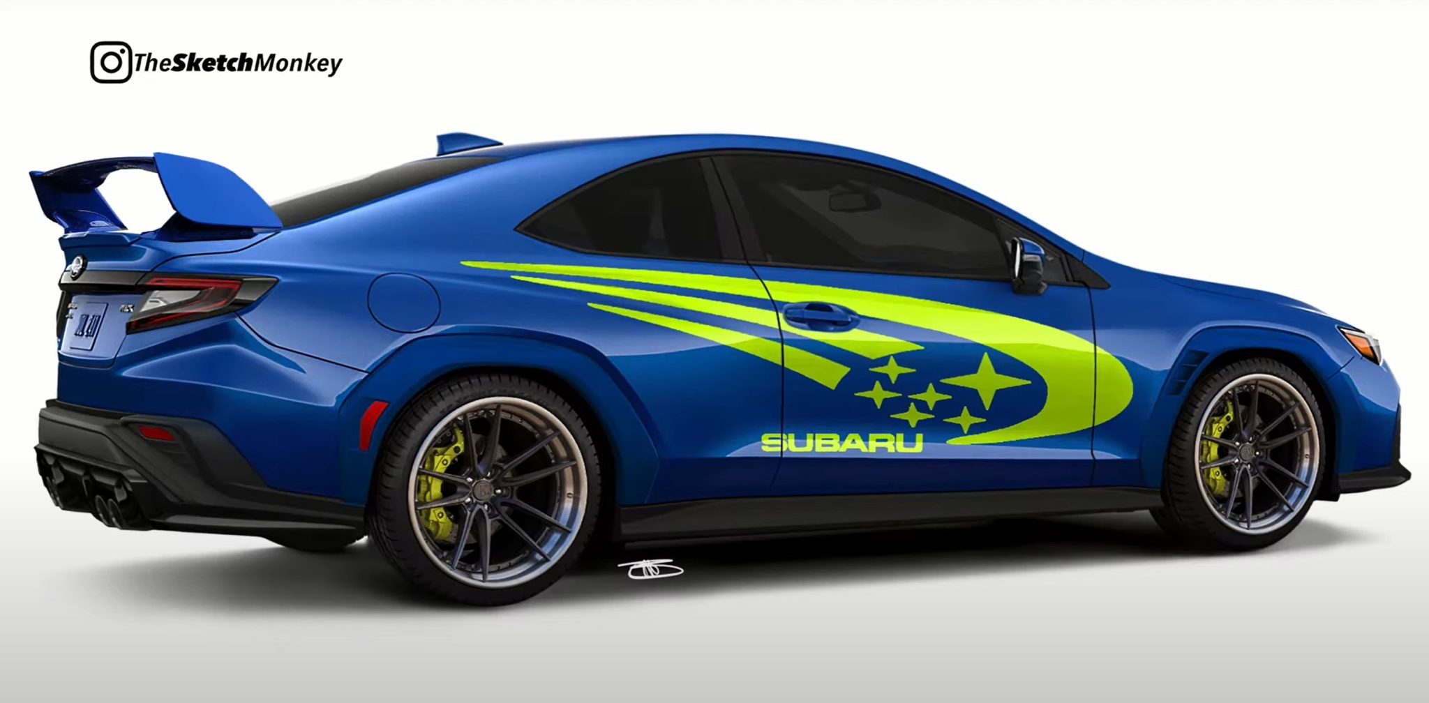 2023 Subaru 22B STI Coupe Digitally Protests Against Subaru Axing the ...