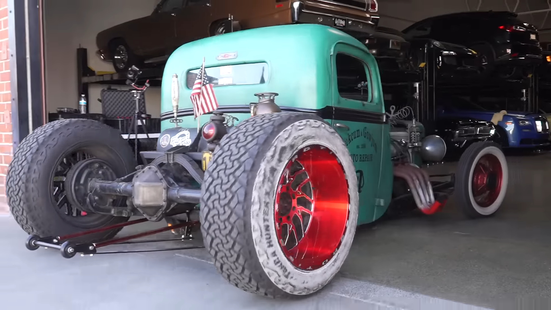 1938 Ford Rat Rod Powered by Cadillac 472 Big-Block Has Zoomies and 22 ...