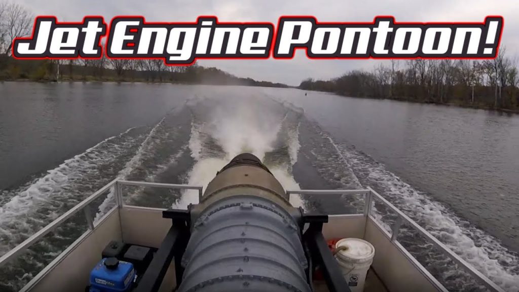 This Guy Built a Jet Engine Pontoon Boat Using a Turbojet From a US ...