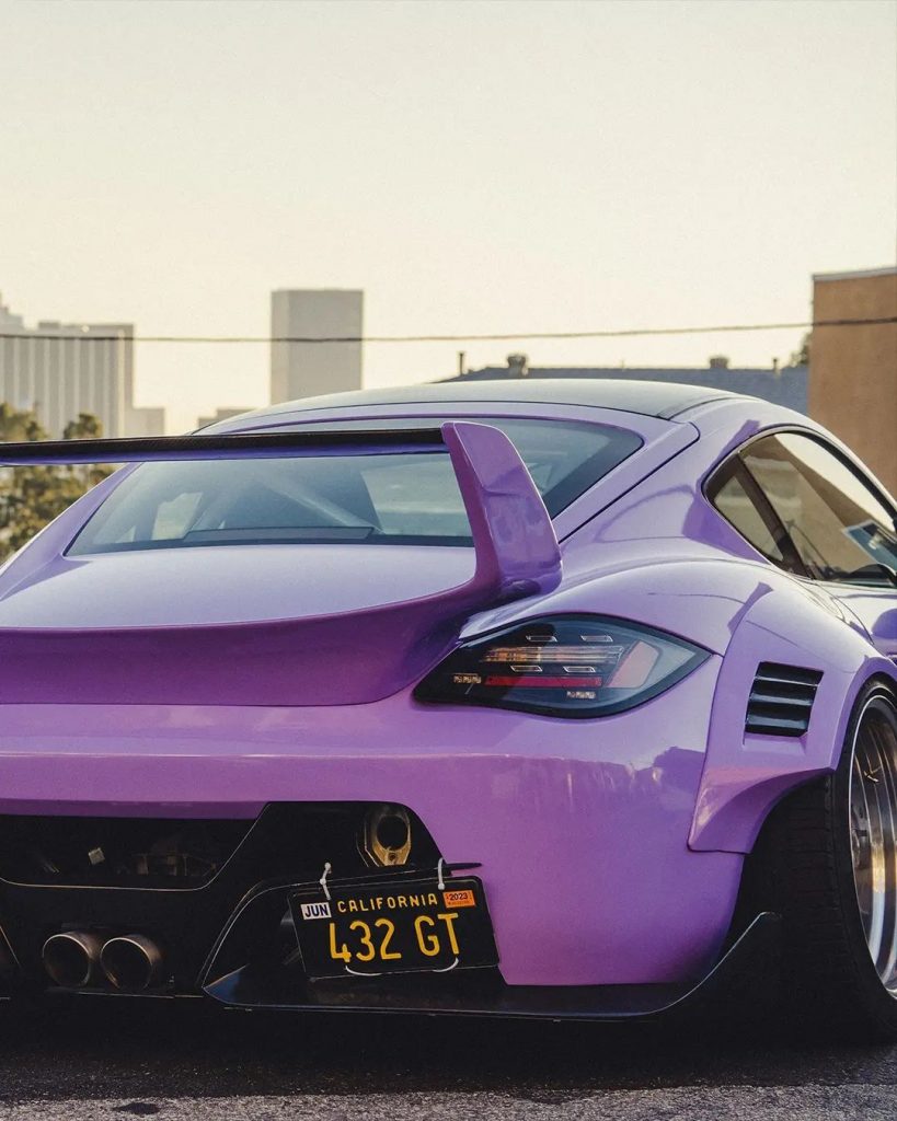 Purple Porsche Cayman With Karma Widebody Is a SEMA 2022 Star With RWB ...
