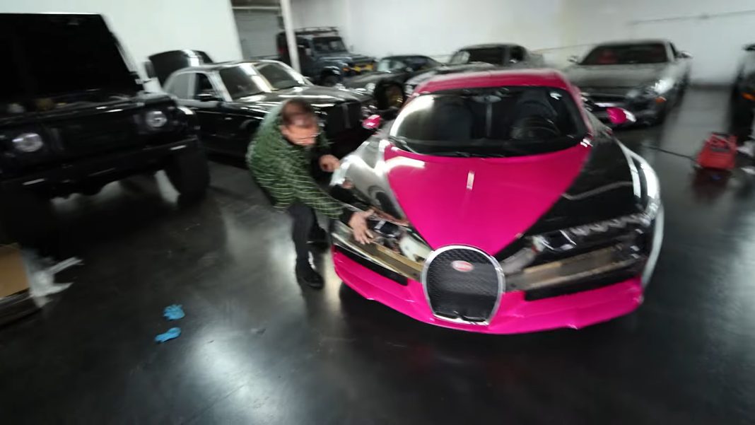 Bugatti Chiron Gets "Stolen", Wrapped in Pink and Chrome Just Like ...