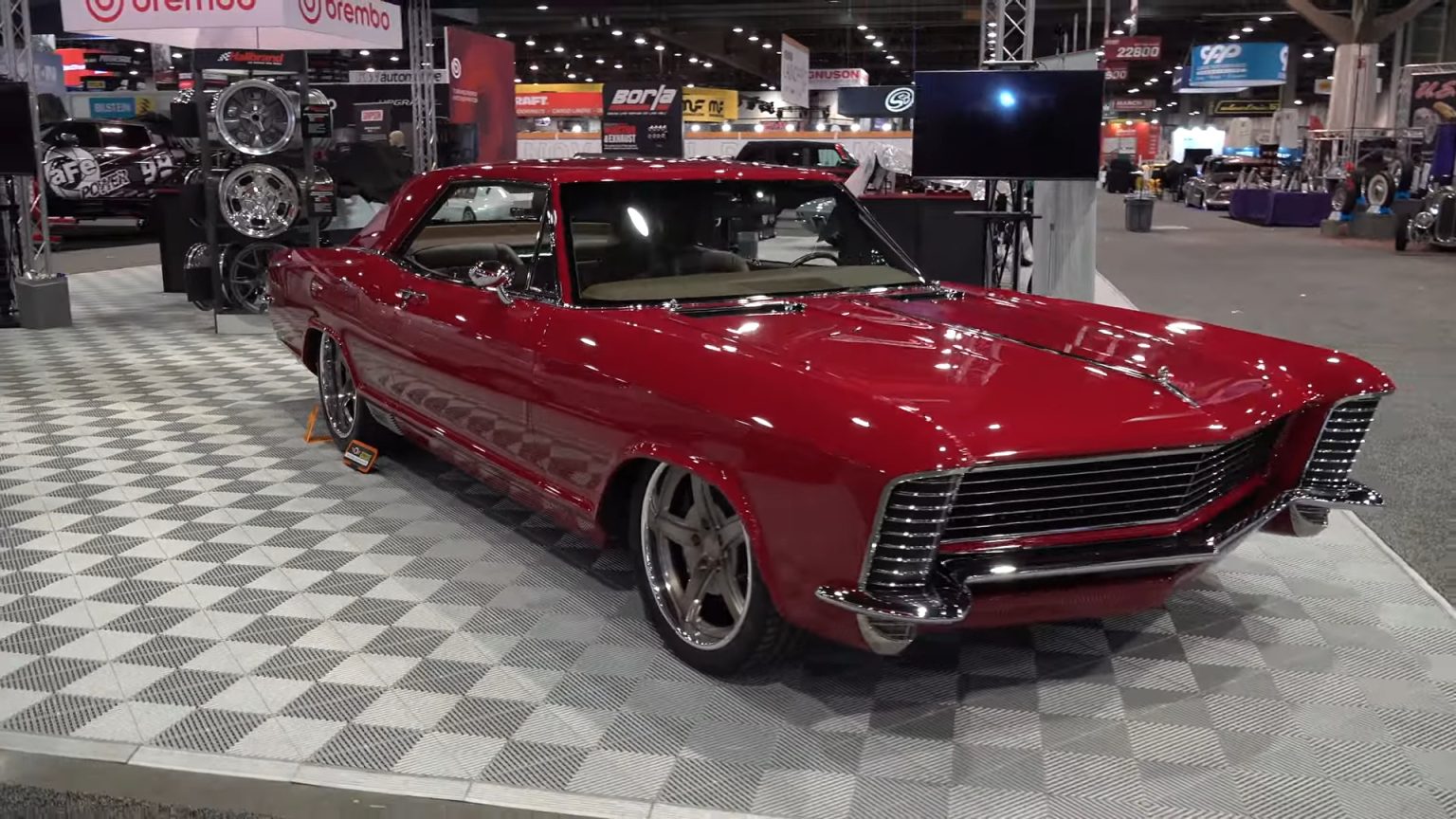 Detroit Speed 1965 Buick Riviera Is Painted Ferrari Red, Packs LSX ...