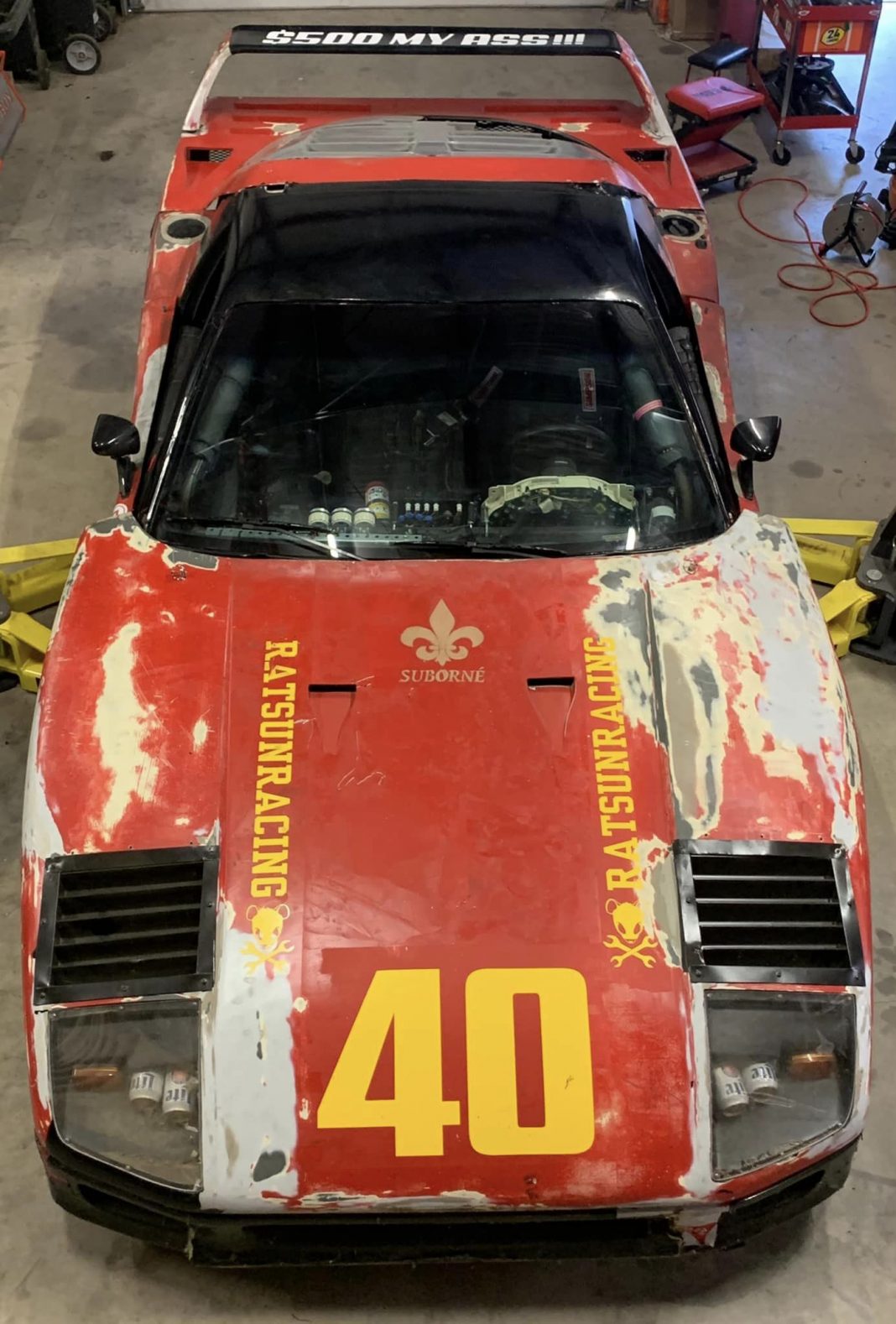 Supercharged Ferrari F40 Replica for 24 Hours of Lemons Race Has Beer ...