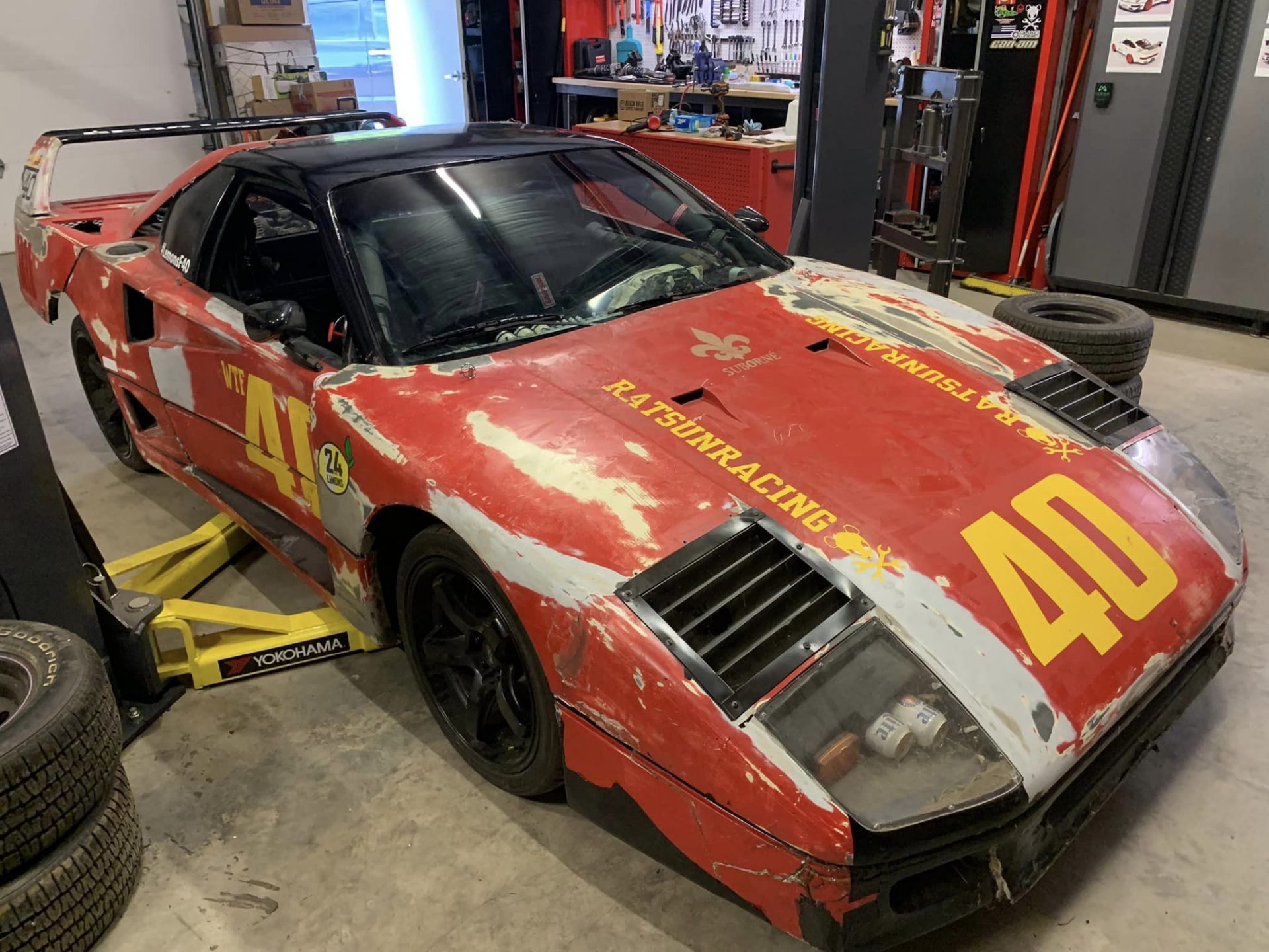 Supercharged Ferrari F40 Replica for 24 Hours of Lemons Race Has Beer ...