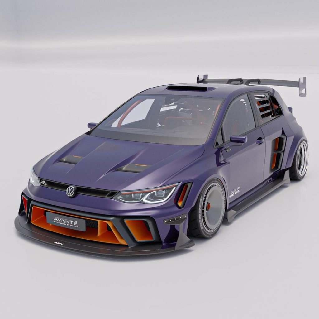 Mid-Engined 2023 Volkswagen Golf R "Mecha" Has Digital Avante Design ...