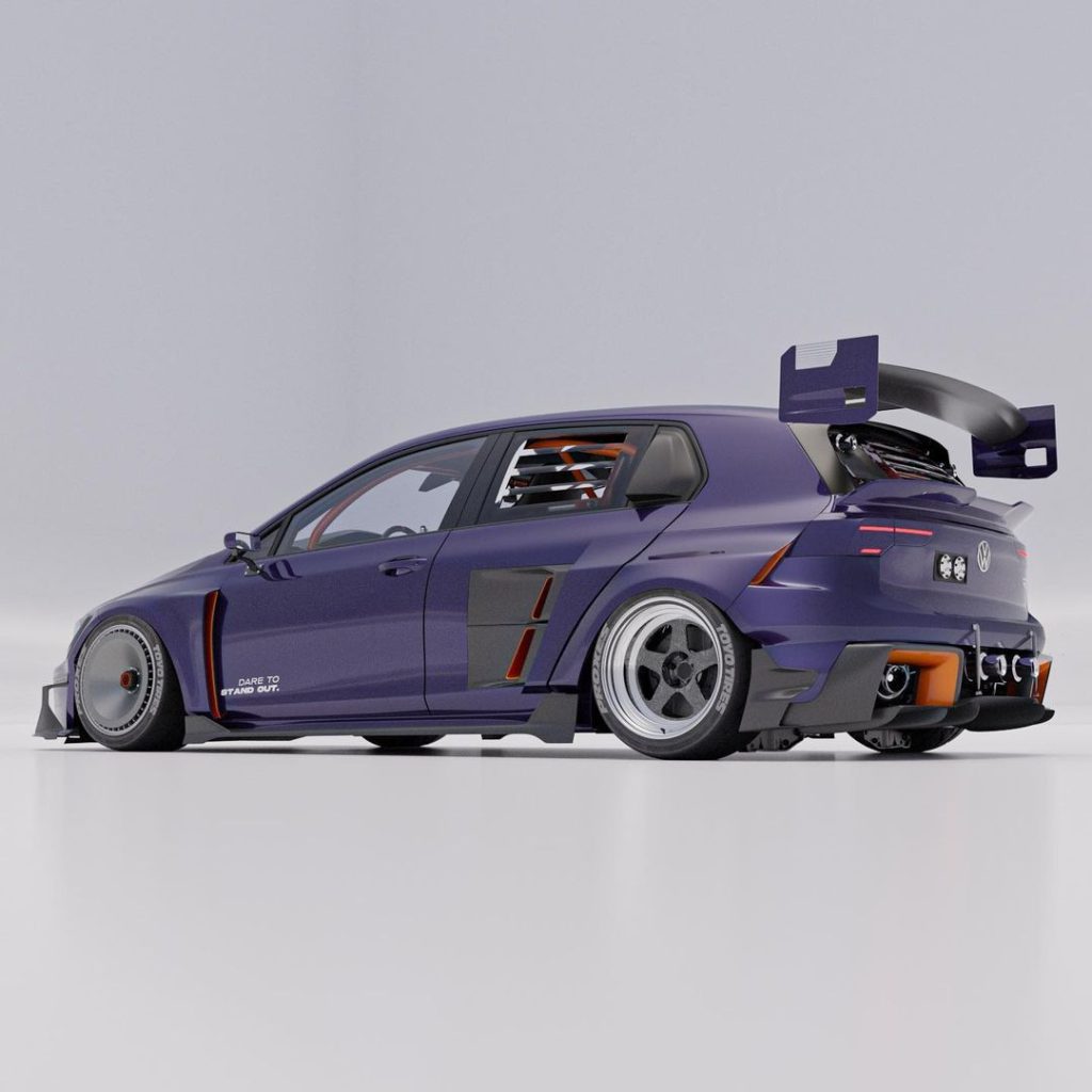 Mid-Engined 2023 Volkswagen Golf R "Mecha" Has Digital Avante Design ...