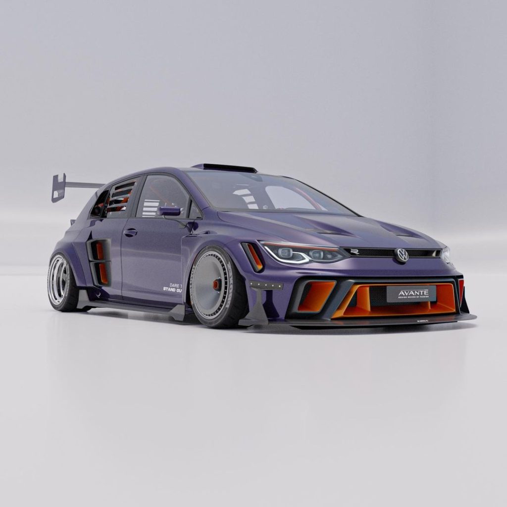 Mid-Engined 2023 Volkswagen Golf R "Mecha" Has Digital Avante Design ...