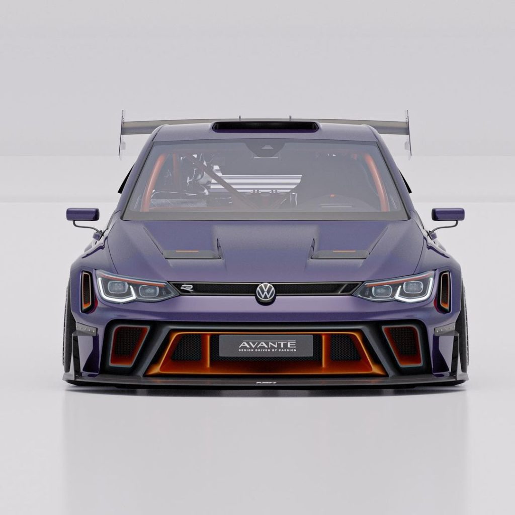 Mid-Engined 2023 Volkswagen Golf R "Mecha" Has Digital Avante Design ...