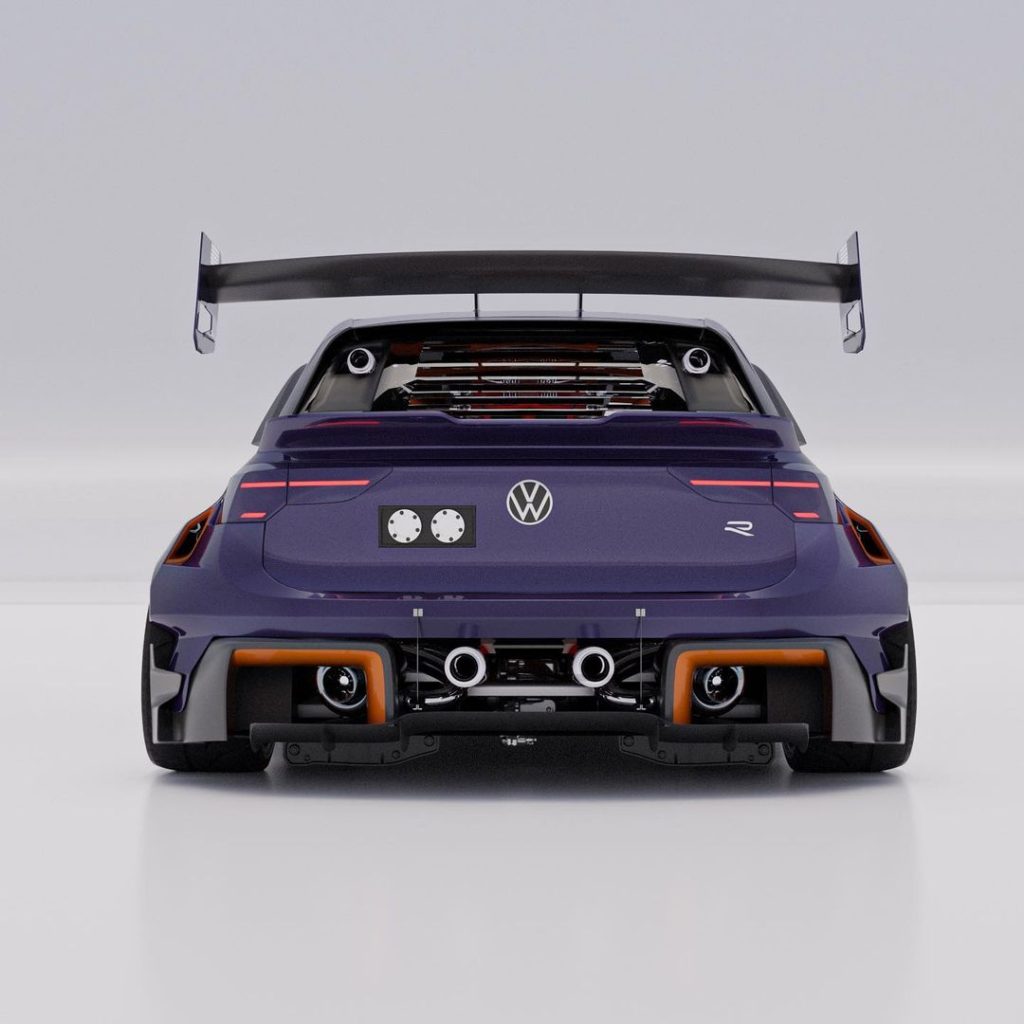 Mid-Engined 2023 Volkswagen Golf R "Mecha" Has Digital Avante Design ...