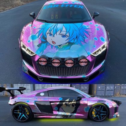 Rapper Lil Uzi Vert Has a Crazy Audi R8 With Chrome Anime Wrap