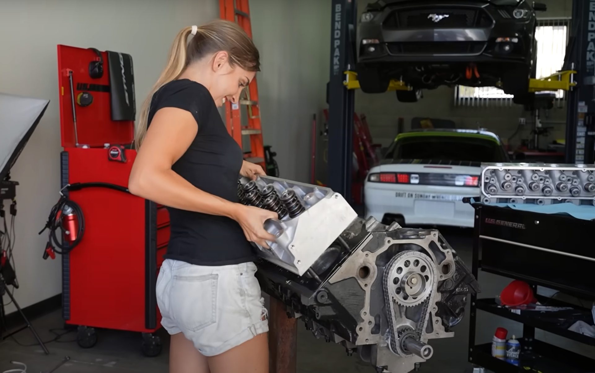 Supercharged Big Block Ford Mustang S550 Is Emelia Hartford's Rebuilt ...